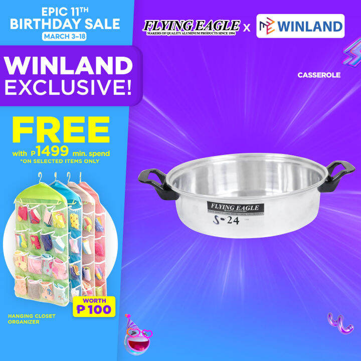 Flying Eagle by Winland Cookware Casserole Killet Heavy Duty Bakelite ...