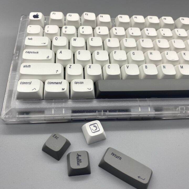127 Keys/Set XDA Profile PBT Keycaps English/Japanese For Apple MAC ISO ...