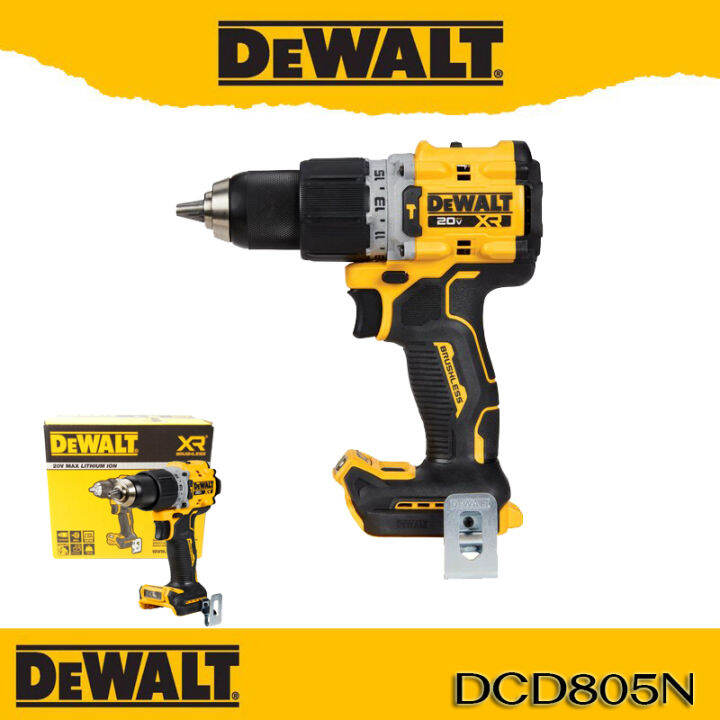 DEWALT รุ่น DCD805N สว่านกระแทกไร้สาย 20V มอเตอร์ Brushless (ตัวเปล่า ...