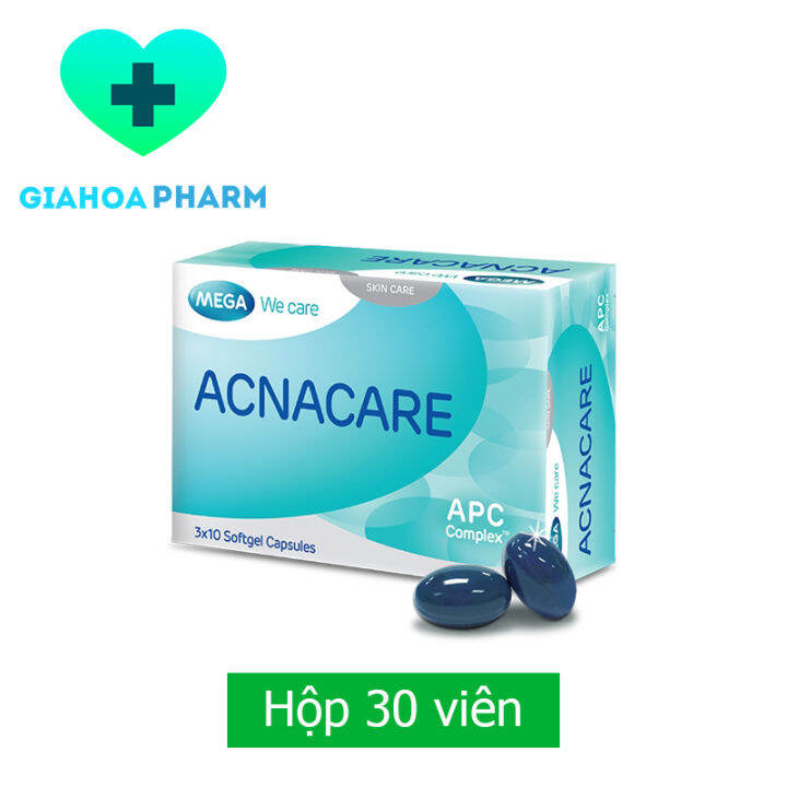 Acnacare (MEGA WE CARE) - Viên uống hỗ trợ giảm tiết bã nhờn, ngừa mụn ...