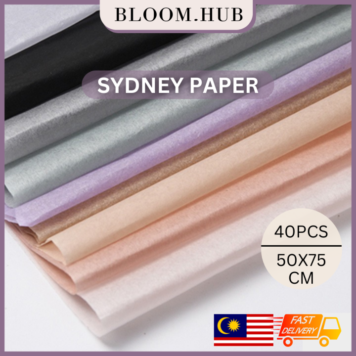Bloom.hub 40PCS 18G Sydney Paper Flower Wrapping Gift Cake Bouquet ...