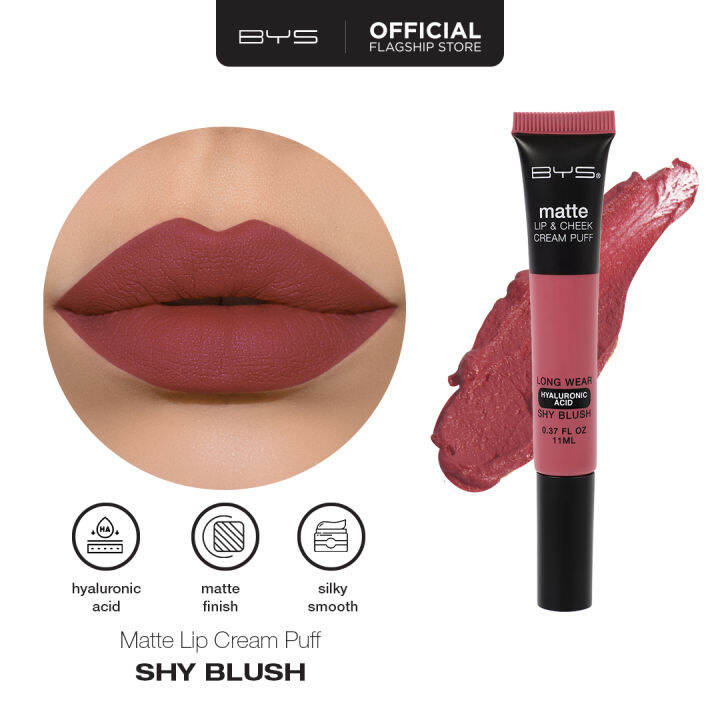 BYS Matte Lip Cream Puff M02 Shy Blush | Lazada PH
