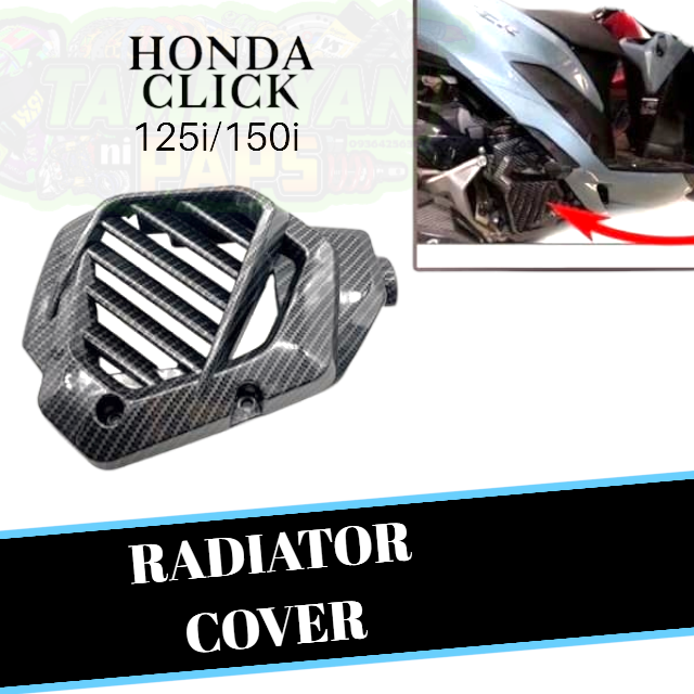 HONDA CLICK 125i/150i V2 GAME CHANGER RADIATOR COVER CARBON FOR CLICK ...