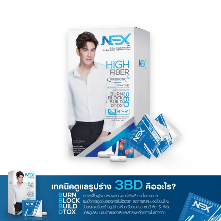 (1 กล่อง) Nex day เน็กเดย์ ผลิตภัณฑ์เสริมอาหารควบคุมน้ำหนัก ลดหุ่น ...