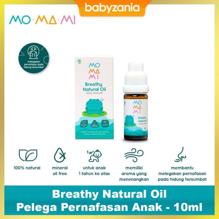 Momami Breathy Natural Oil Nasal Inhalant Pelega Hidung Bayi - 10 ml | Lazada Indonesia