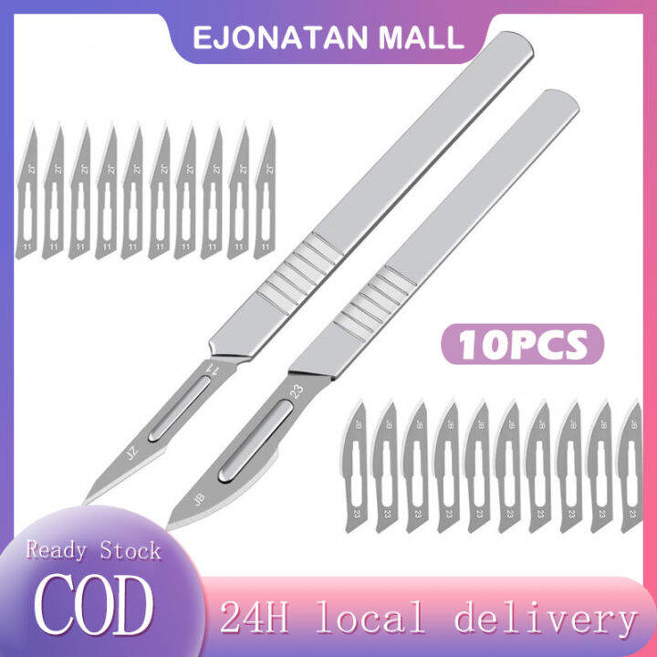 Stainless Piglet Castration tools Handle with 10 Pieces Blade ...