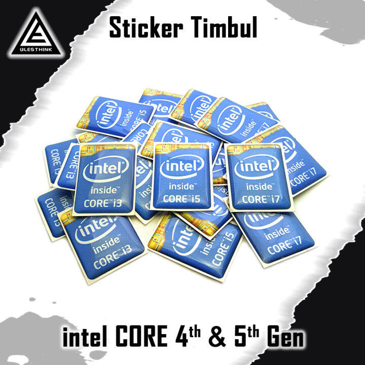 Stiker Timbul Emblem intel Core i3 i5 i7 Gen 4 Gen 5 | Lazada Indonesia