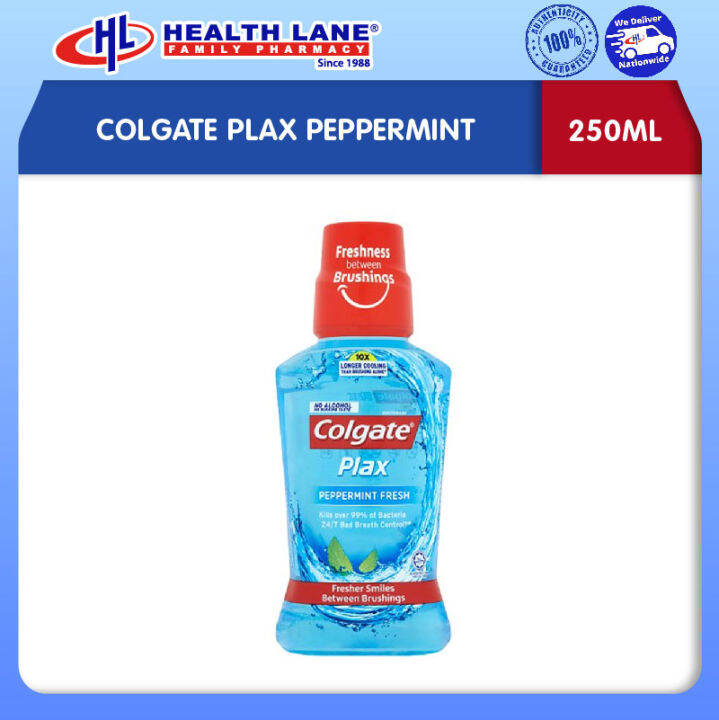 COLGATE PLAX PEPPERMINT (250ML) | Lazada