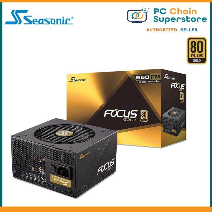 Seasonic Focus GM-550 550W 80+ Gold Semi Modular with Silent Fan Control Power Supply ( SSR ...