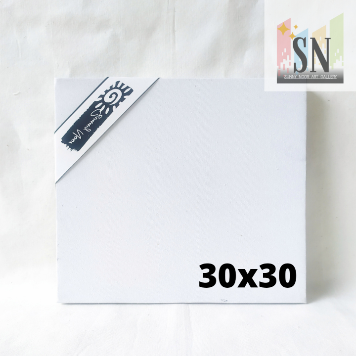 Kanvas 30x30 Putih Polos Siap Pakai / Kanvas Lukis Ukuran 30x30 - By ...