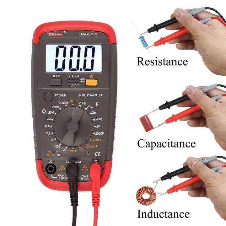 Digital Multimeter Resistance Capacitance Inductance Lcr Multi Meter Tester With Lcd Backlight
