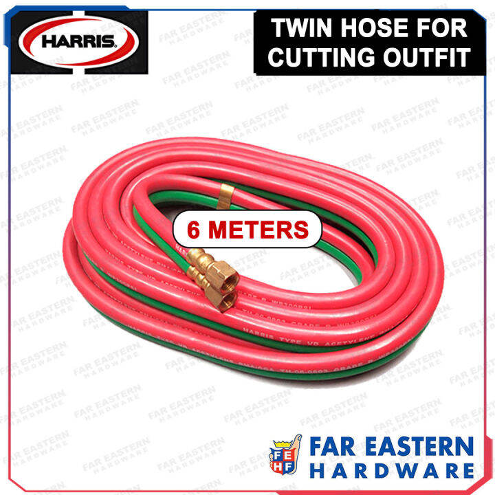 HARRIS Acetylene Twin Hose For Cutting Outfit 1/4" 6 Meters | Lazada PH