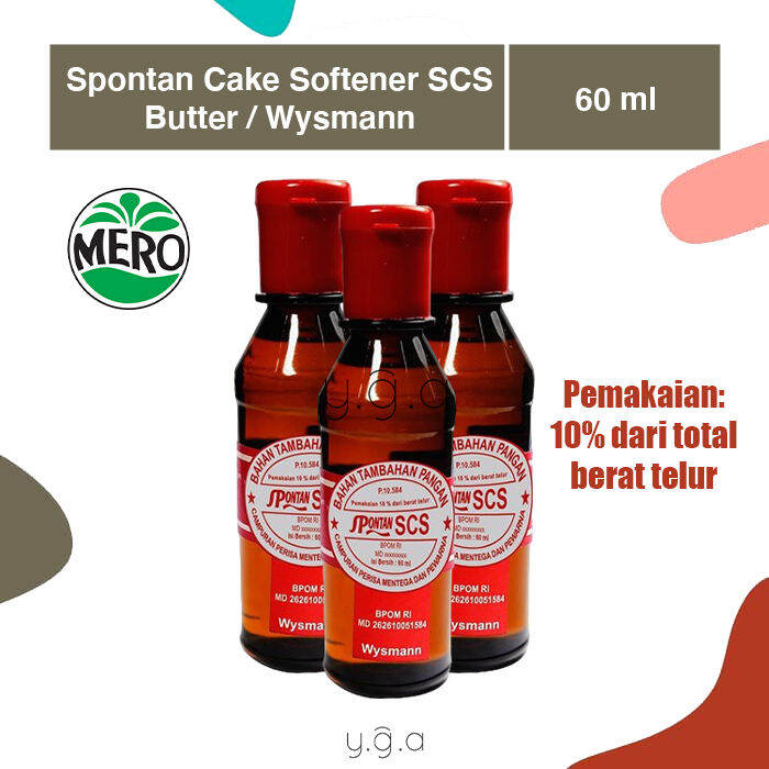 Spontan Cake Softener SCS Butter - Wysmann 60ml / Pelembut Kue ...