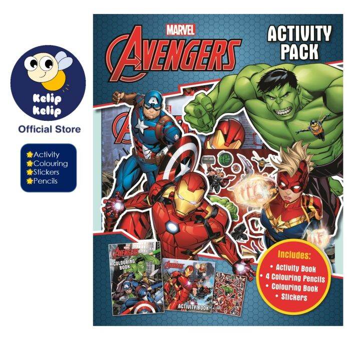 Marvel Avengers Activity Pack for Kids With 1 Colouring Book & 1 ...