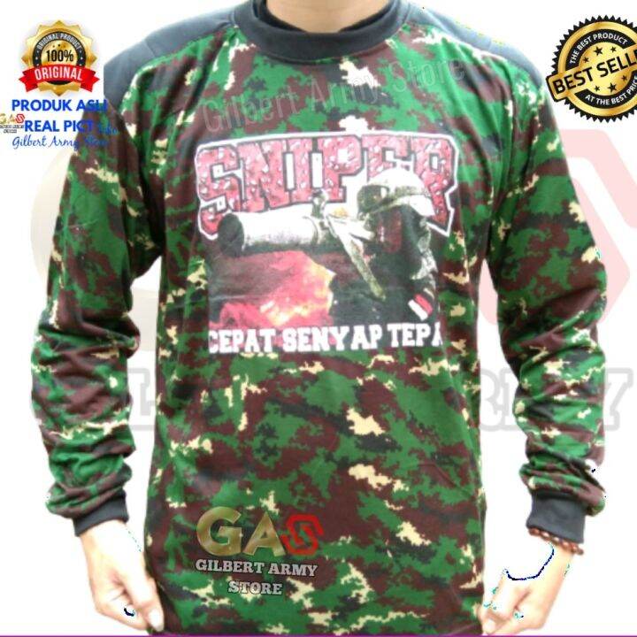 GILBERT ARMY STORE-Kaos Loreng Lengan Panjang Gambar Sniper Dekker nkri ... GILBERT ARMY STORE-Kaos Loreng Lengan Panjang Gambar Sniper Dekker nkri ...