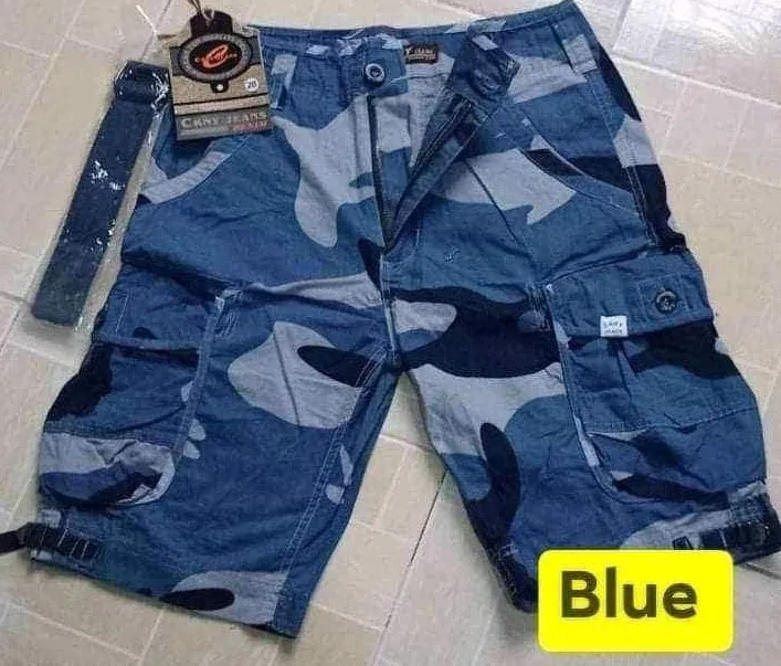 Camouflaged Six Pocket Cargo Short with Free Belt MAKAPAL | Lazada PH