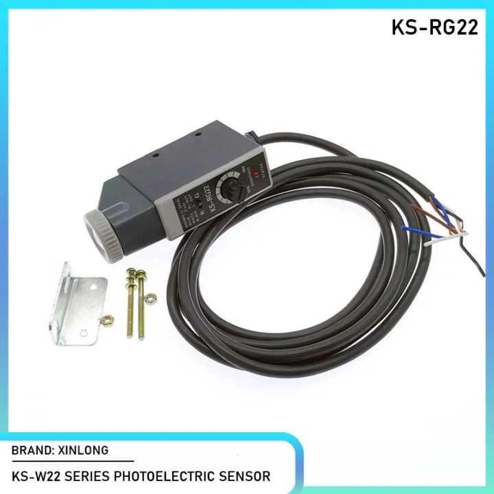 KS-W22/KS-G22/KS-R22 10-30V สีมาร์คเซ็นเซอร์ตรวจจับเครื่องหมายสวิทช์ตา ...