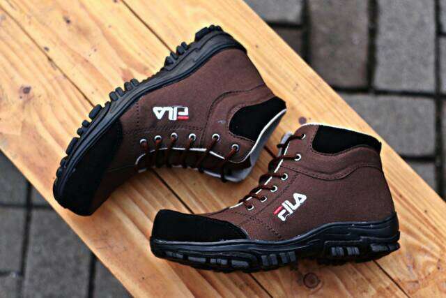 sepatu safety fila ujung besi pria termurah barang real pict 100% [COD ...