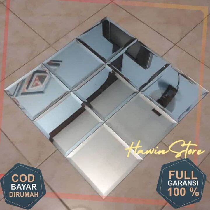 Kaca cermin Bevel ukuran 25x25 tebal 5mm bevel 1cm | Lazada Indonesia