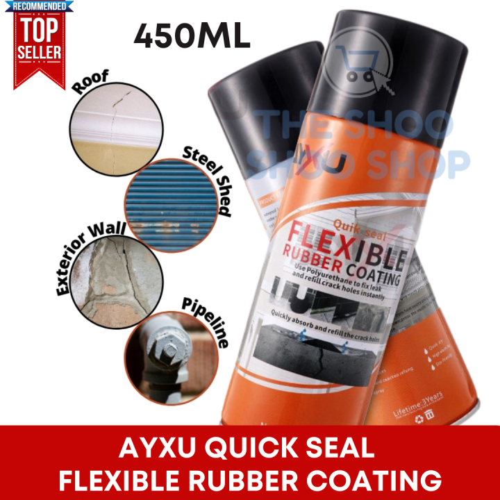 Original AYXU Quick Seal Flexible Rubber coating waterproof black ...
