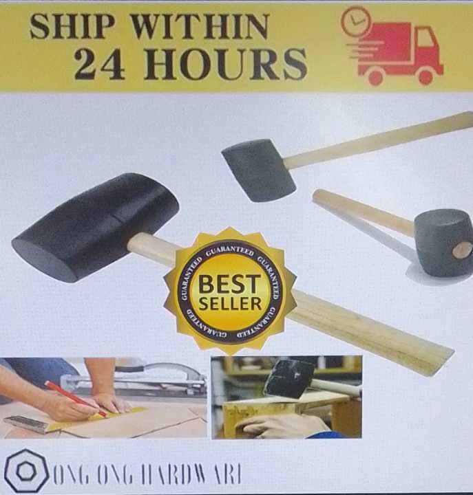 Wood Handle Rubber Mallet Hammer / Hammer Getah | Lazada