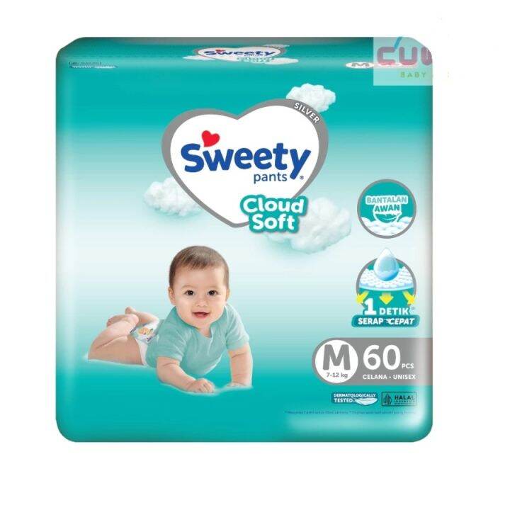 SWEETY CLOUD SOFT PANTS M60 [DAHULU SWEETY SILVER M60] | Lazada Indonesia