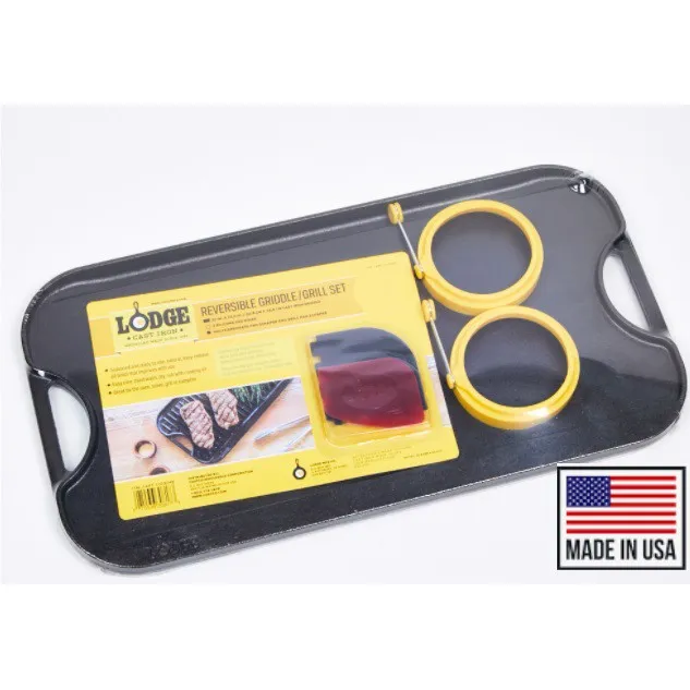 Lodge Pro-Grid Cast Iron Reversible Grill Griddle Pan | Lazada PH