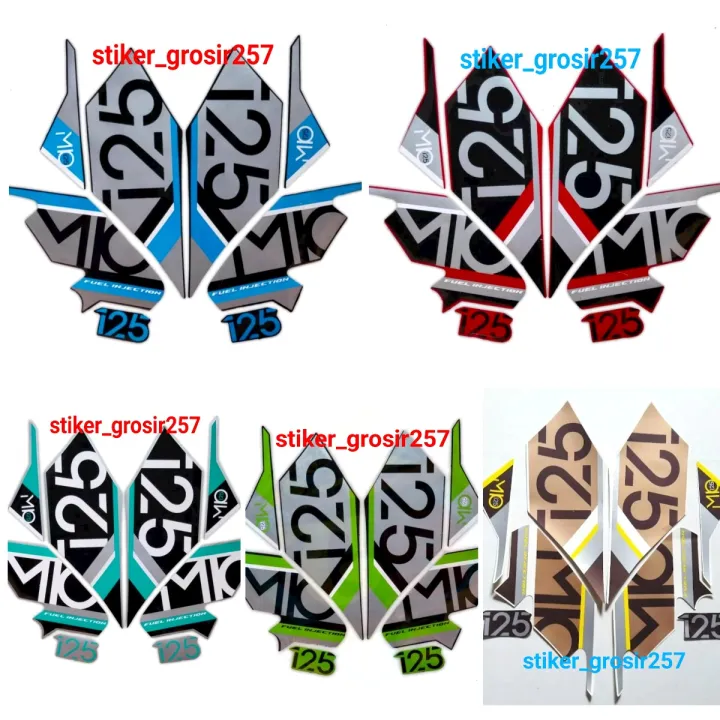 STIKER STRIPING LIS BODY YAMAHA MIO M3 125 TAHUN 2017 2018 STANDAR ...