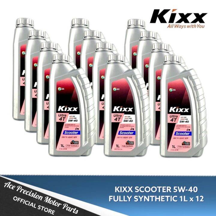 Philippine spot KIXX ULTRA SCOOTER 4T SCOOTER 4T API SN JASO 5W40 12 x ...