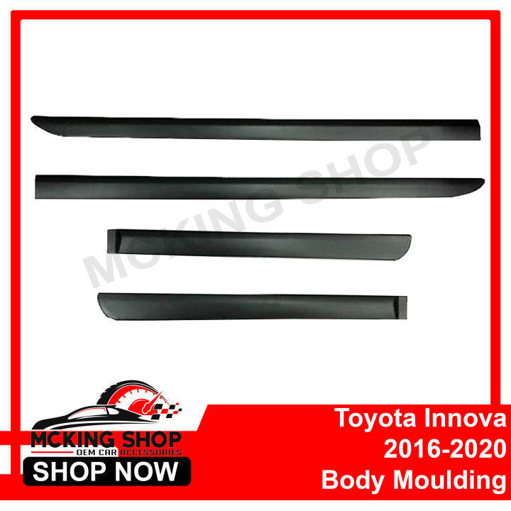 Toyota Innova 2016-2020 Side Body Moulding (Matte Black) | Lazada PH