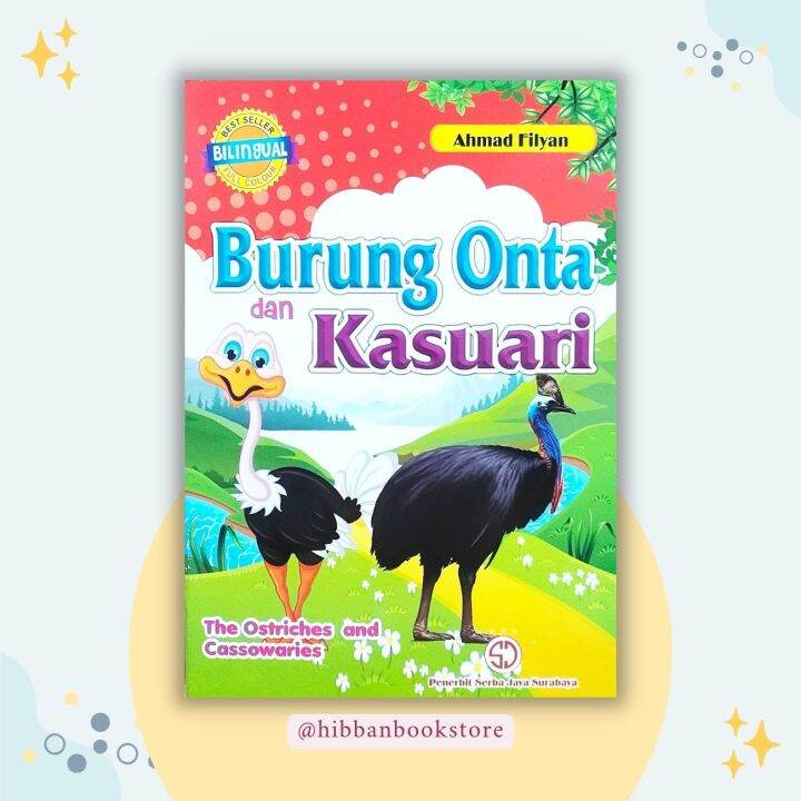 Buku Dongeng Fabel Bilingual Cerita Hewan Burung Onta Dan Kasuari/Buku ... Buku Dongeng Fabel Bilingual Cerita Hewan Burung Onta Dan Kasuari/Buku ...