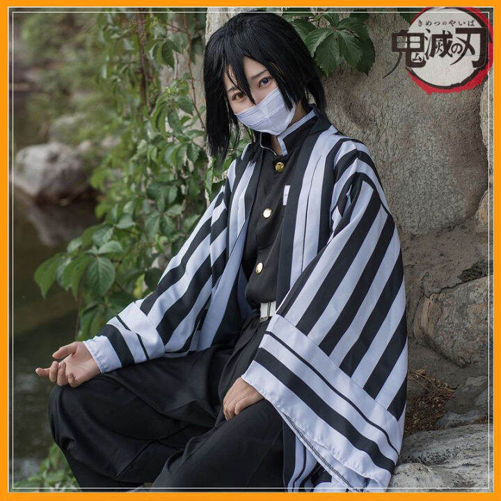 Obanai Costume Anime Demon Slayer Cosplay Tanjirou Kimetsu No Yaiba ...
