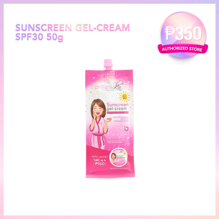 Brilliant Skin Sunscreen Sunblock Cream Classic | Pink | Peach | Tinted ...