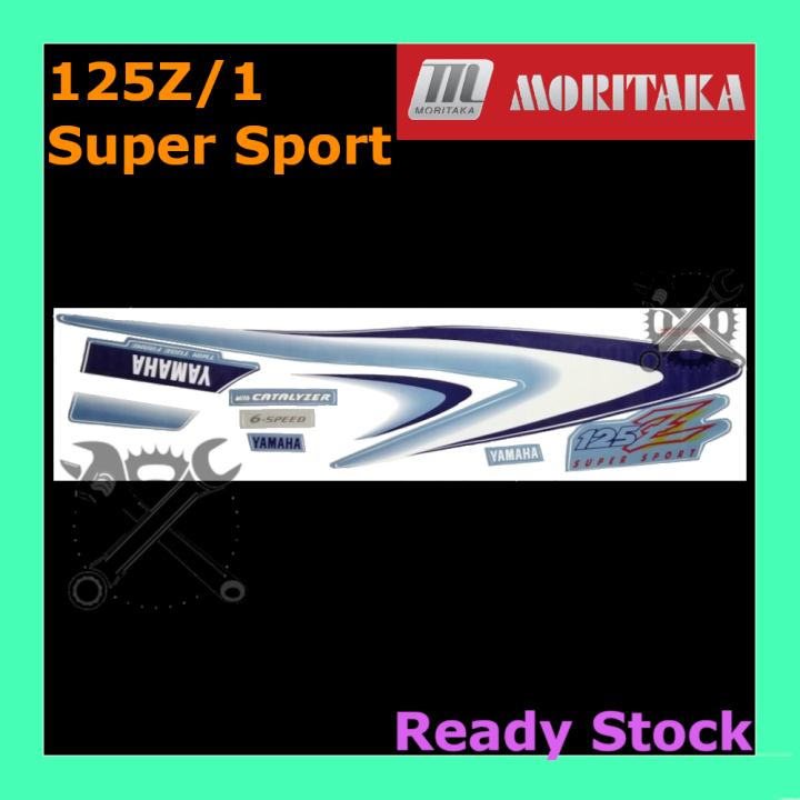 Y125Z Model 1 Yamaha Super Sport Sticker Body Stripe Moritaka Strike ...