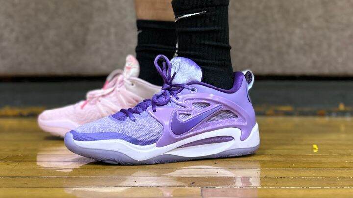 Original KD 15 "B.A.D" FJ1216-500 Mid Cut Purple Men's Low Basketball ...