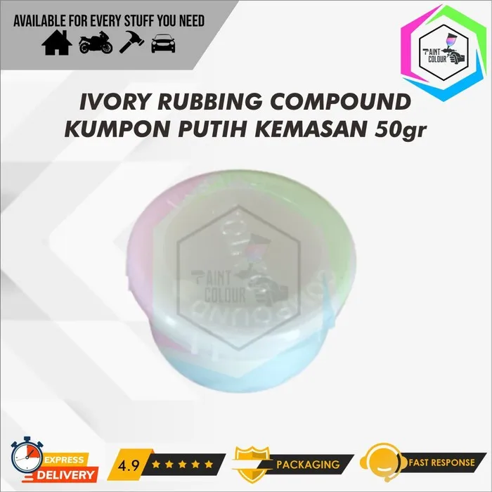IVORY RUBBING COMPOUND PUTIH 1KG / KUMPON RUBBING PUTIH - Cepuk Kecil ...