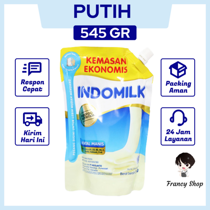 Susu Kental Manis Indomilk Putih Pouch 545 gr | Lazada Indonesia