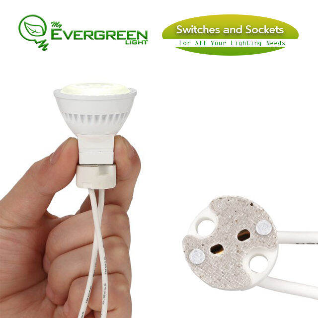My Evergreen Light MR16 Spotlight Socket GU 5.3 Pin Type | Lazada PH