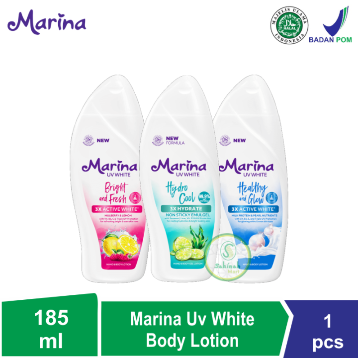 Marina Uv White Hand & Body Lotion 185ml | Lazada Indonesia