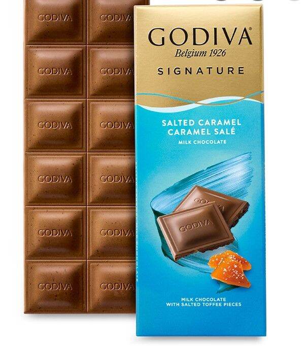 Godiva Signature Dark Chocolate Bar รส Salted Caramel | Lazada.co.th