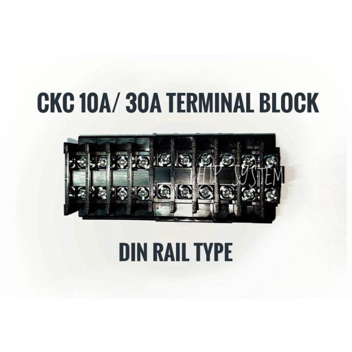 CIKACHI 10A/ 30A TERMINAL BLOCK DIN RAIL TYPE (Quality Guarantee) | Lazada