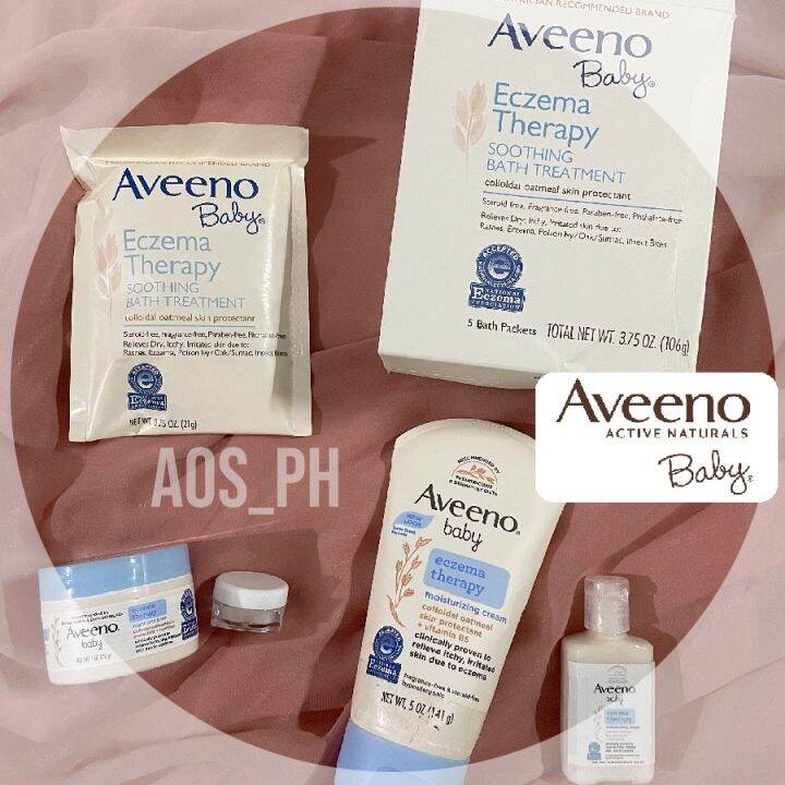 Aveeno Eczema Therapy w/ Natural Oatmeal Soothing Bath Treatment ...