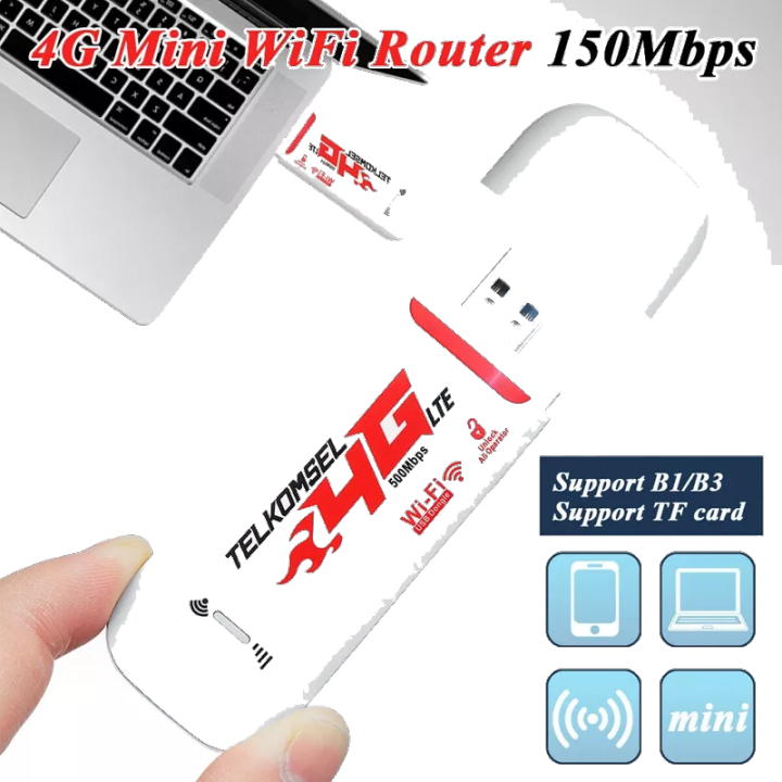 Yuchen LTE 4G Jaringan Nirkabel WiFi, Pemancar Pembawa Kartu USB B1, B3 ...