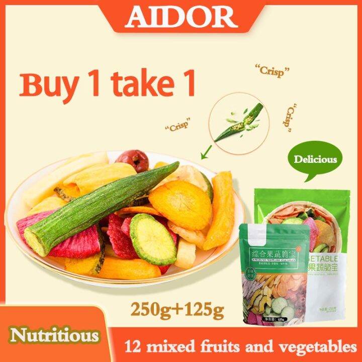 A variety of mixed fruit and vegetable crisps | Lazada PH