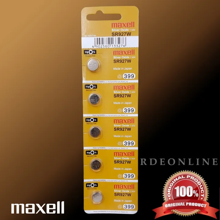 MAXELL SR927 W (399) / SR927W / 399 WATCH BATTERY | Lazada PH