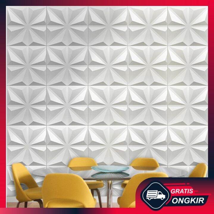 Gratis Ongkir - Wall Panel 3D Dinding PVC / Wall Panel PVC 3D Timbul ...