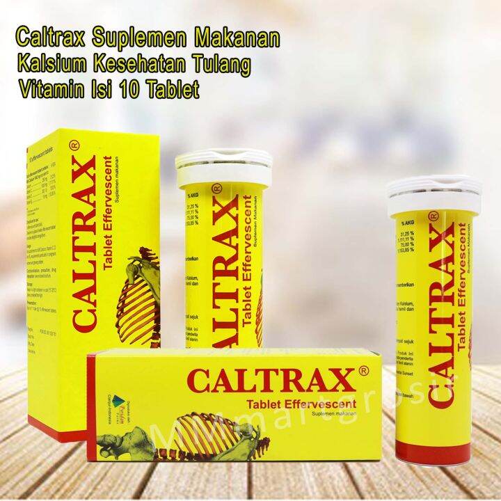 Caltrax / Suplemen Makanan / Kalsium Kesehatan Tulang / Isi 10 Tablet ...