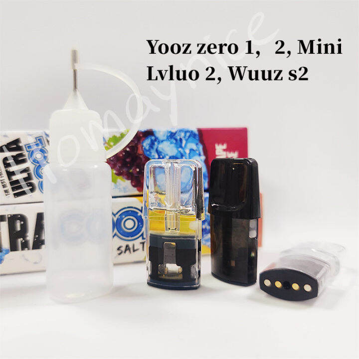 Yooz Zero 1 2 Mini Refillable Pods Vaped Empty Cartridge Pod Refill ...