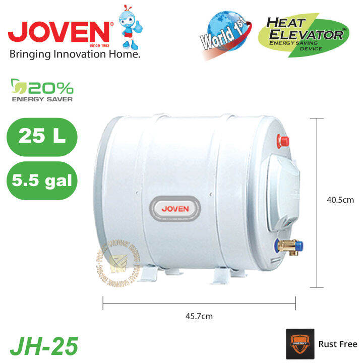 Joven [ JH-25 ] 25L (5.5gal) Isolation Barrier Instant Water Heater ...