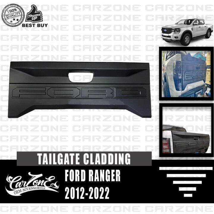 Ford Ranger 2012-2022 Rear Tailgate Cladding (Black) | Lazada PH